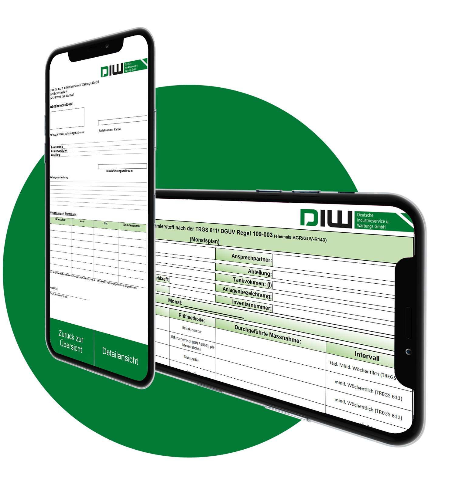 DIW Mobile App – DIW Deutsche Industrieservice u. Wartungs GmbH